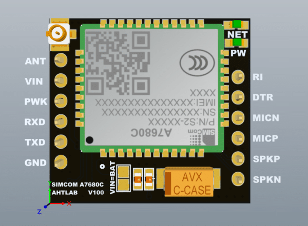 Module SIM 4G A7680C - AHTLAB