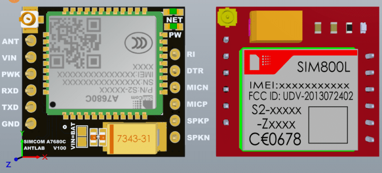 Module SIM 4G A7680C - AHTLAB